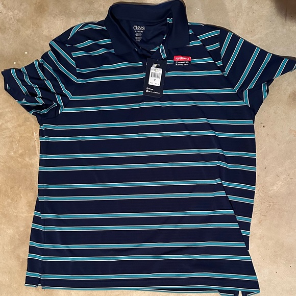 Chaps | Shirts | Mens Striped Navy Button Down Chaps Brand Size Xl ...